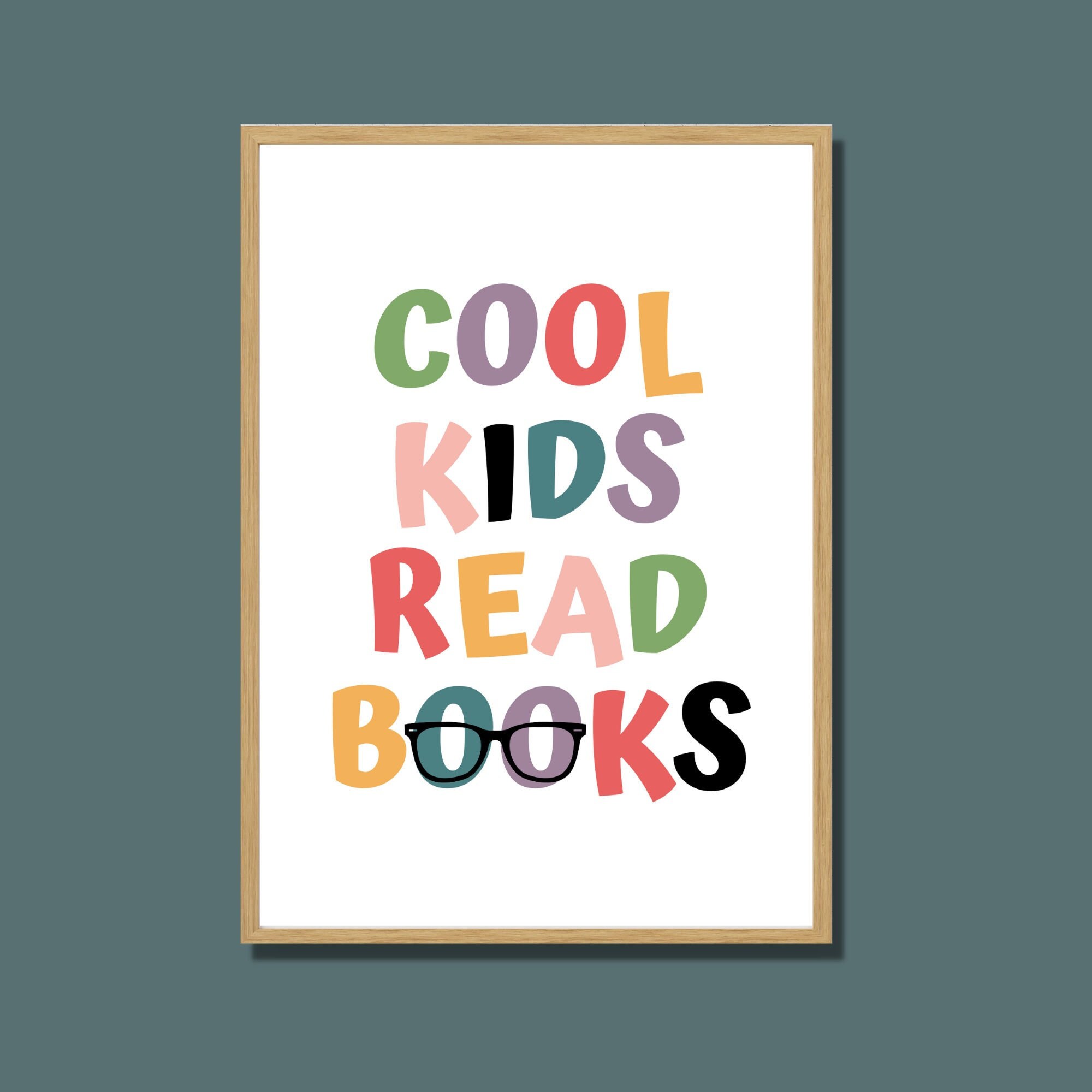 Read Books Printable, Kids Playroom Decor, Classroom Poster, Reading ...
