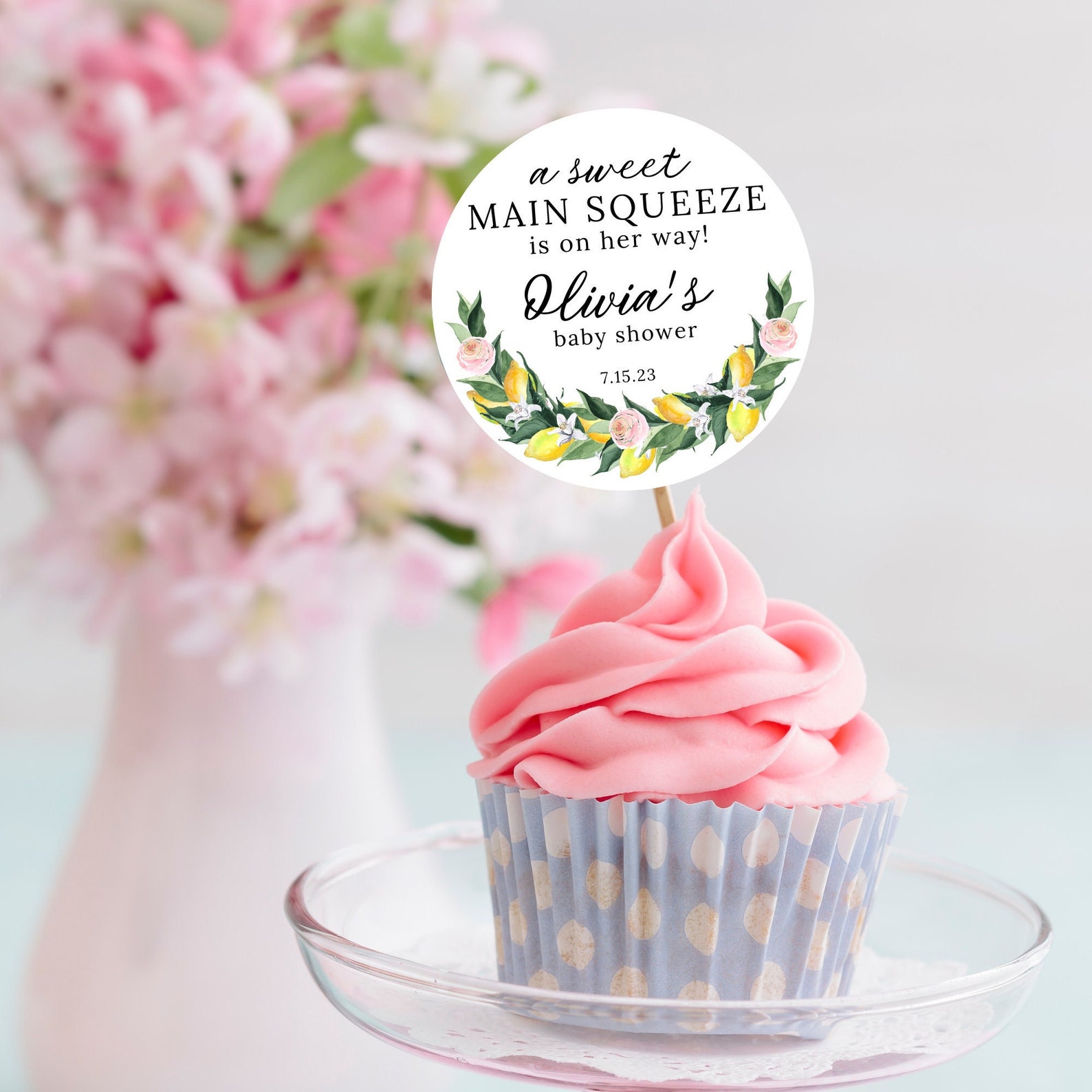 Pink Lemonade Baby Shower Decorations Baby Shower Lemon Theme - Etsy