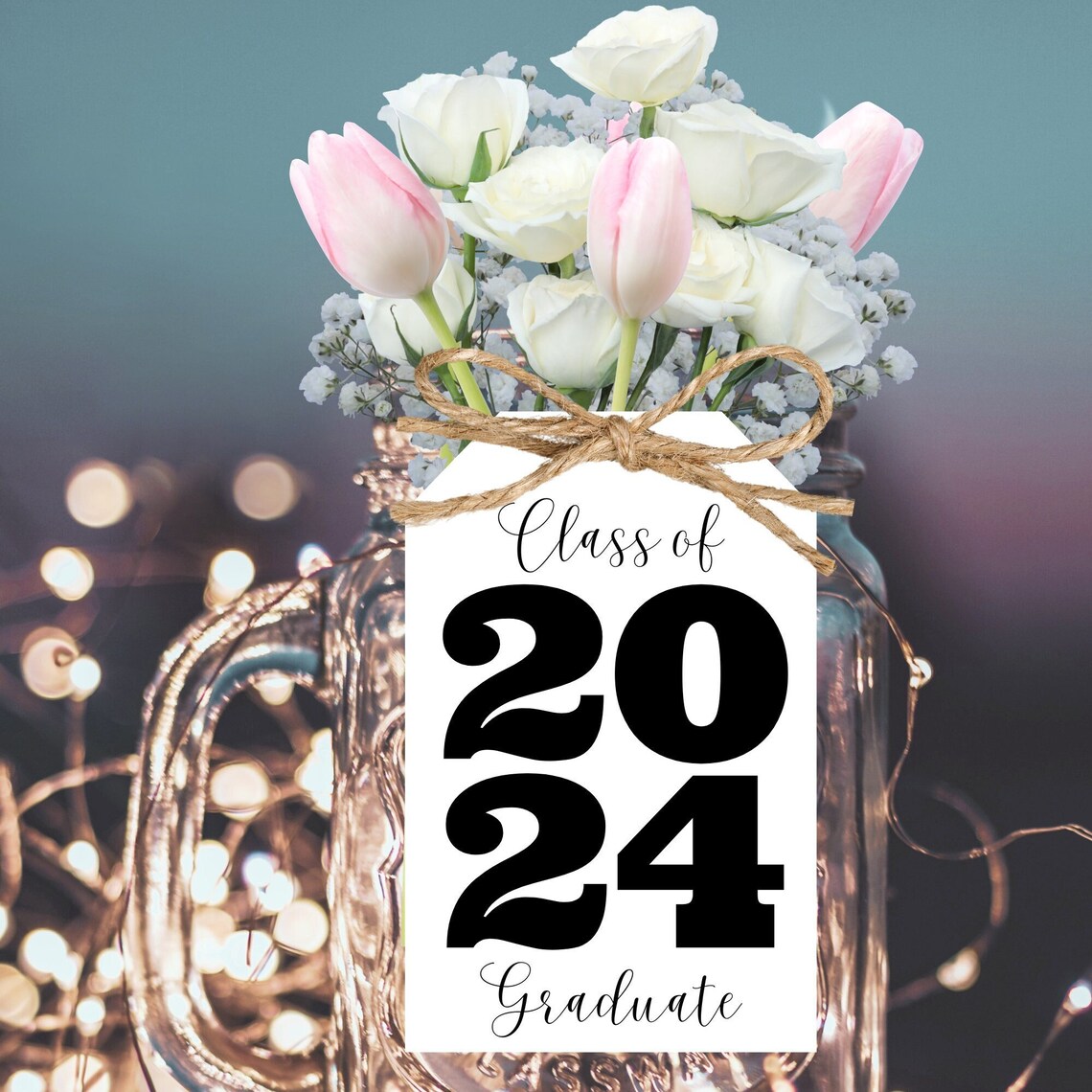 Graduation Table Centerpiece Decor Graduation 2024 Centerpiece Tags ...