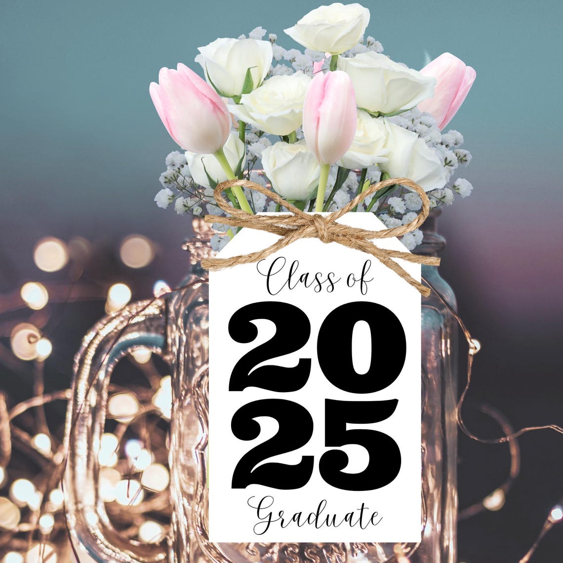 Graduation Table Centerpiece Decor Graduation 2025 Centerpiece Tags ...