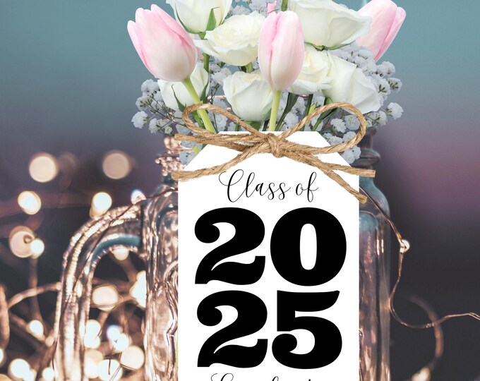 Graduation Table Centerpiece Decor Graduation 2025 Centerpiece Tags ...