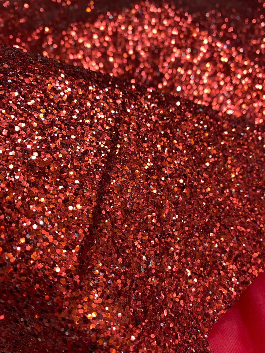 Red Glitter Fabric,intense Glitter Tulle by the Yard.wedding,bridesmaid ...