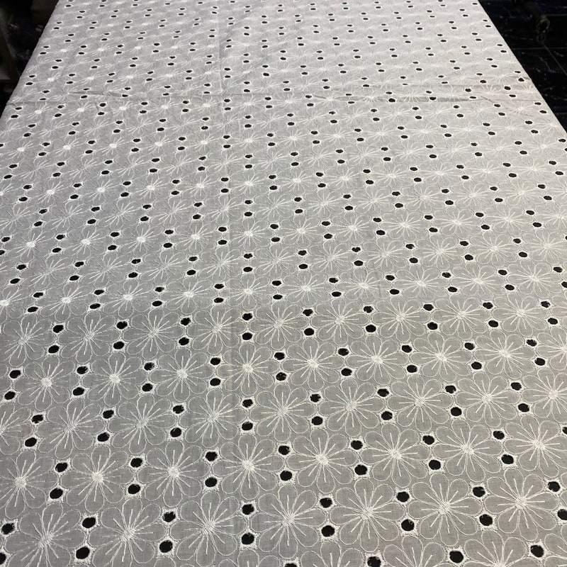 Cotton Eyelet Fabric - Etsy