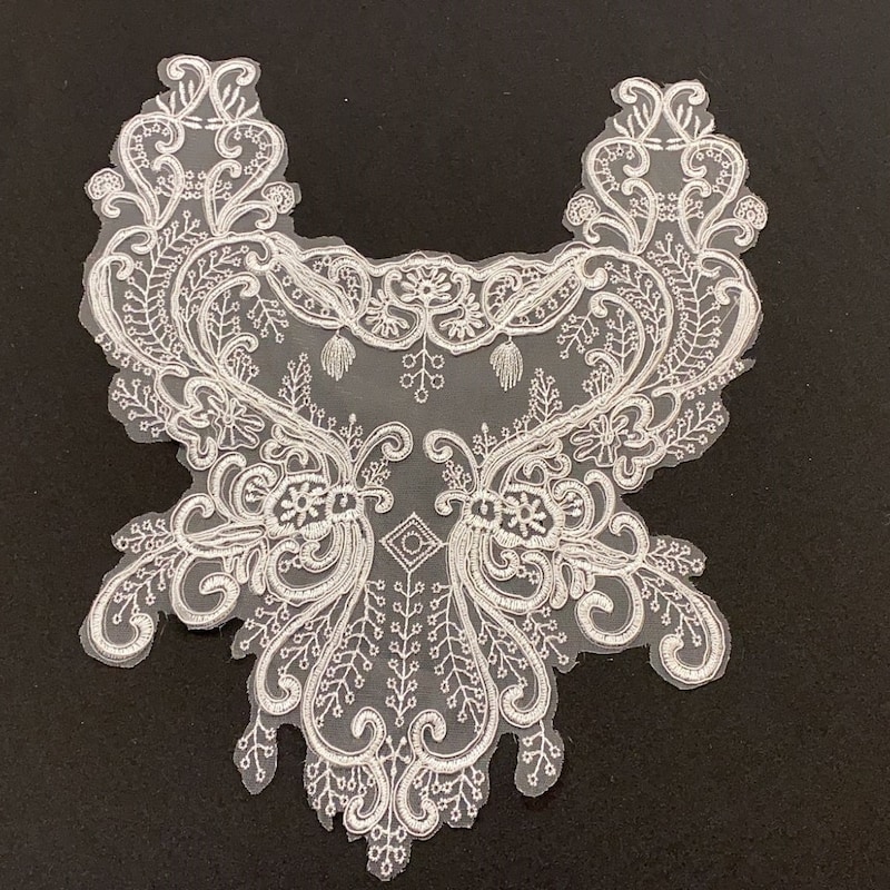 White Applique - Etsy