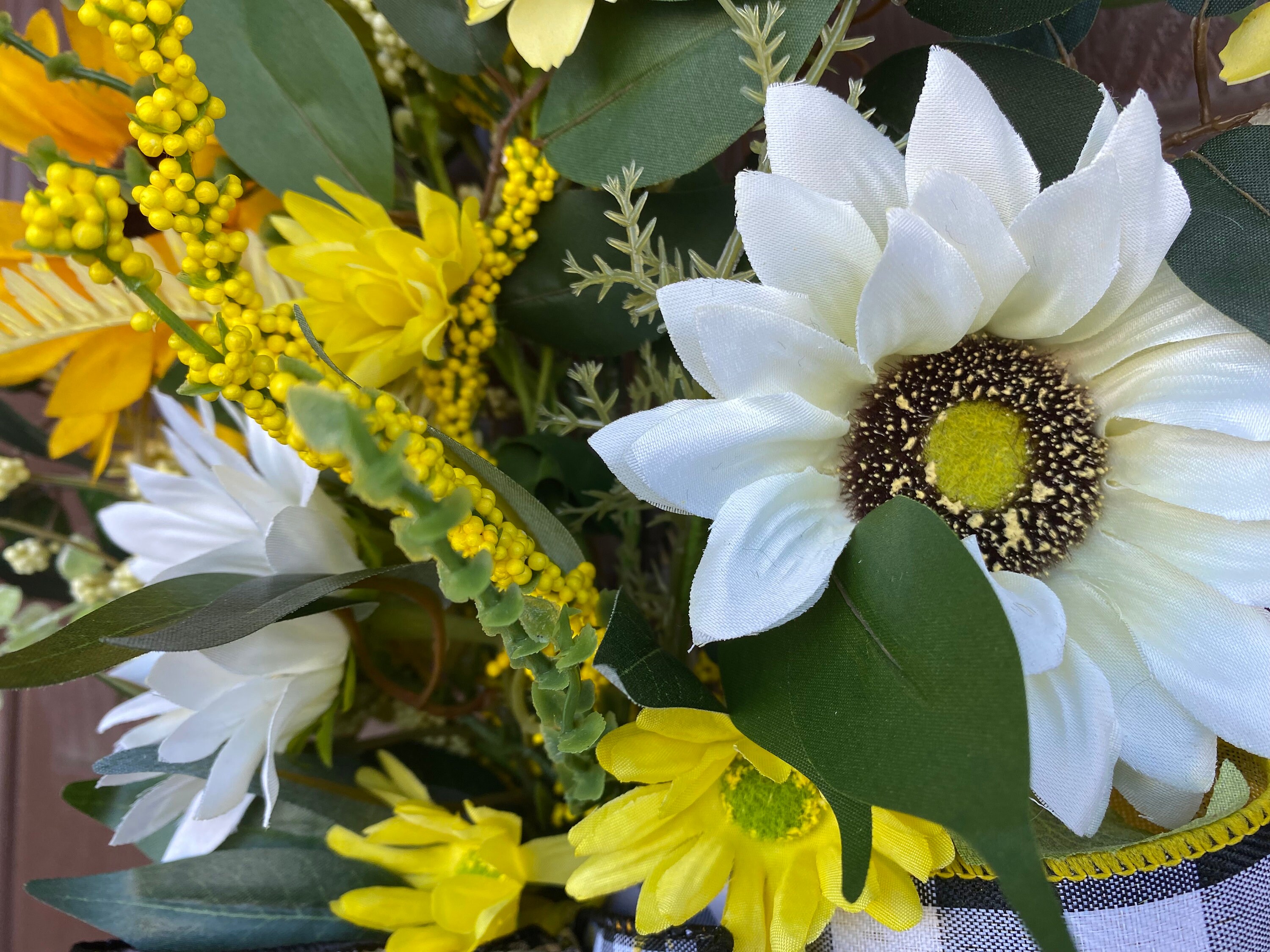 Sunflower Bouquet Pitcher Door Hanger: Welcome Spring With This ...
