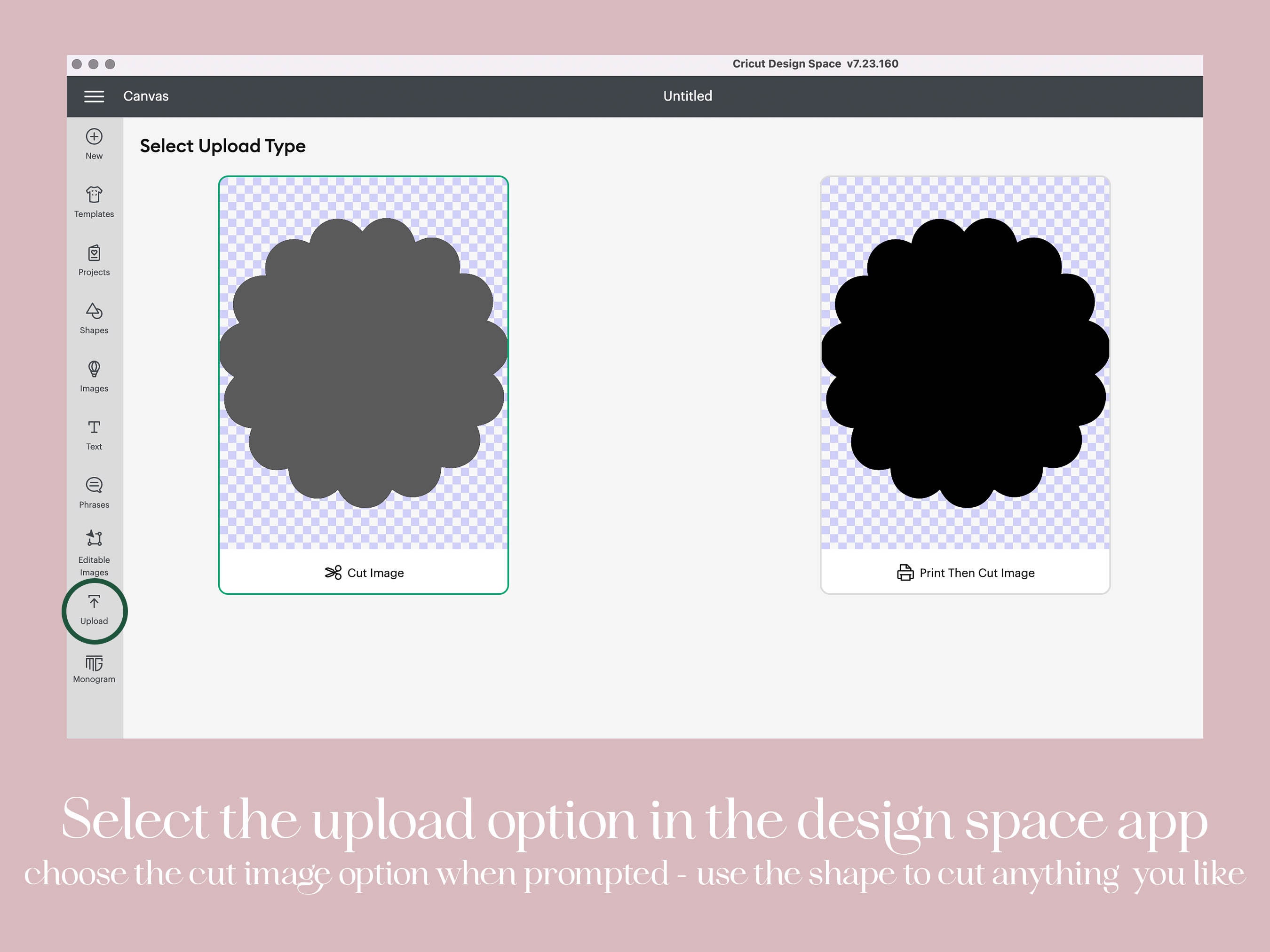 3 Scalloped Edge Shapes SVG and PNG Files for Cricut Design Space ...