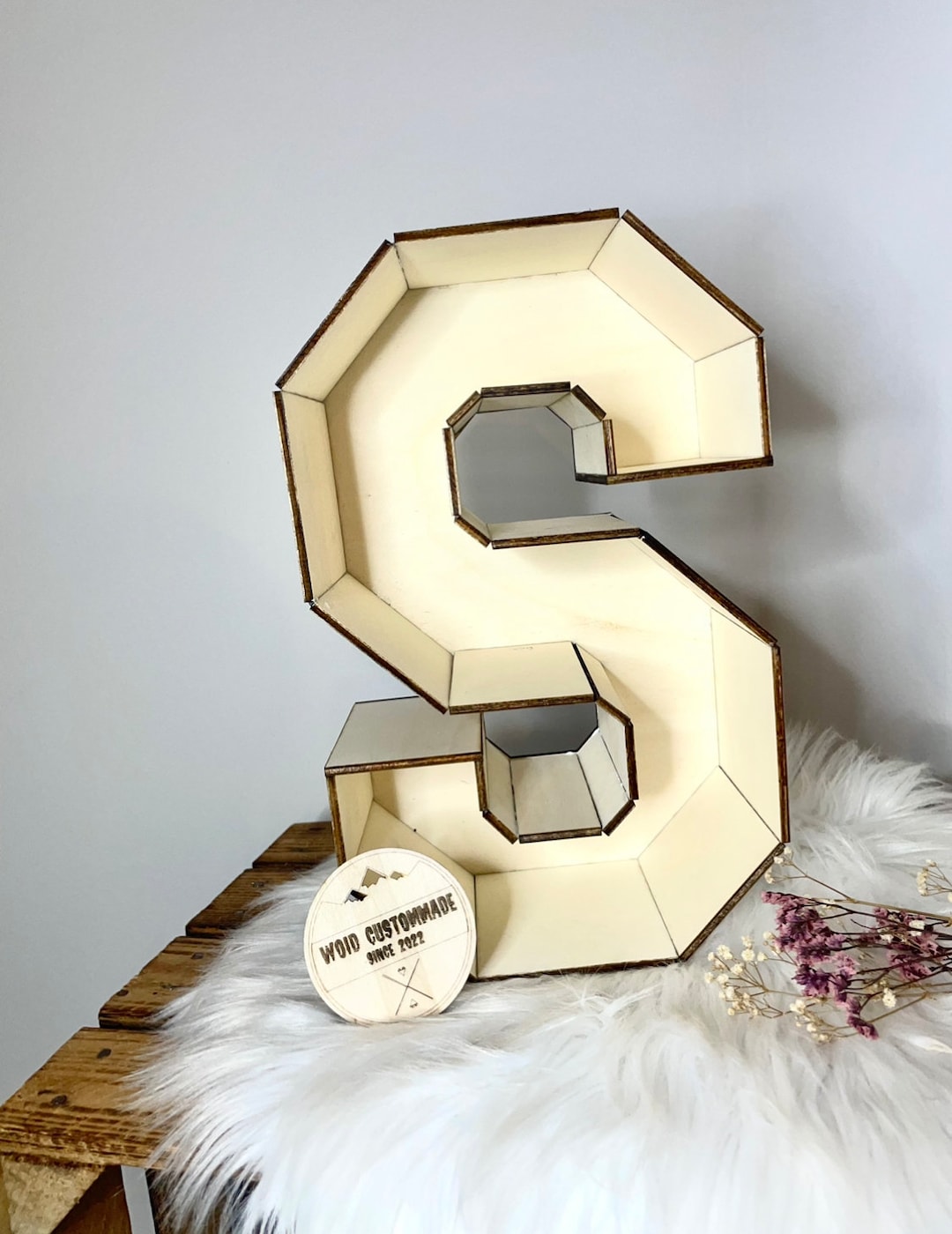 3D Letters/wooden Letters to Feel, E.g. With Dried Flowers/letters ...