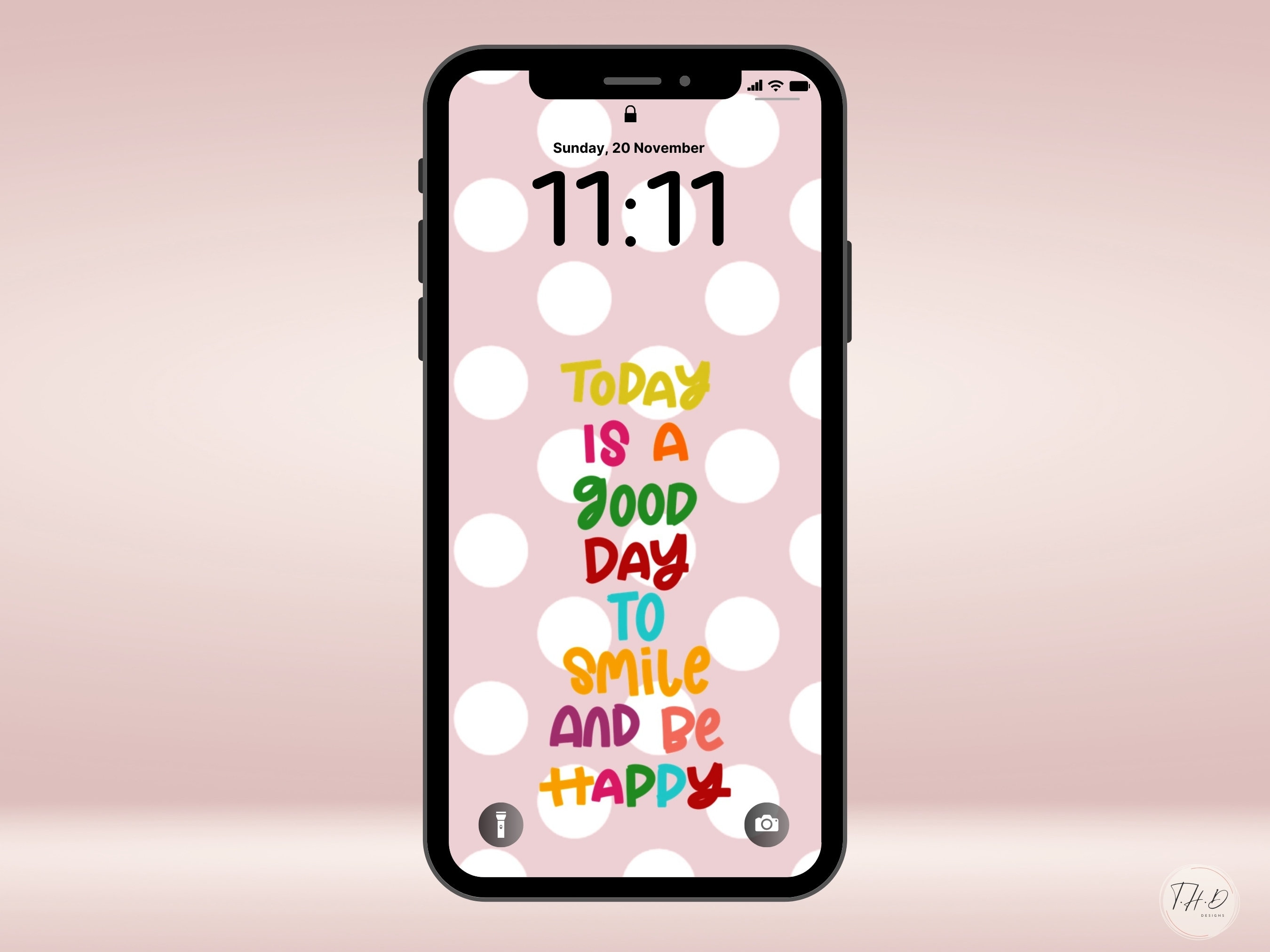 Positive Affirmation iPhone Wallpaper Bundle, Set of 3 Uplifting Phone ...