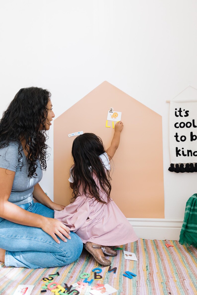 Kids Magnetic House Wall Decal Peel and Stick Wall Sticker Removable ...