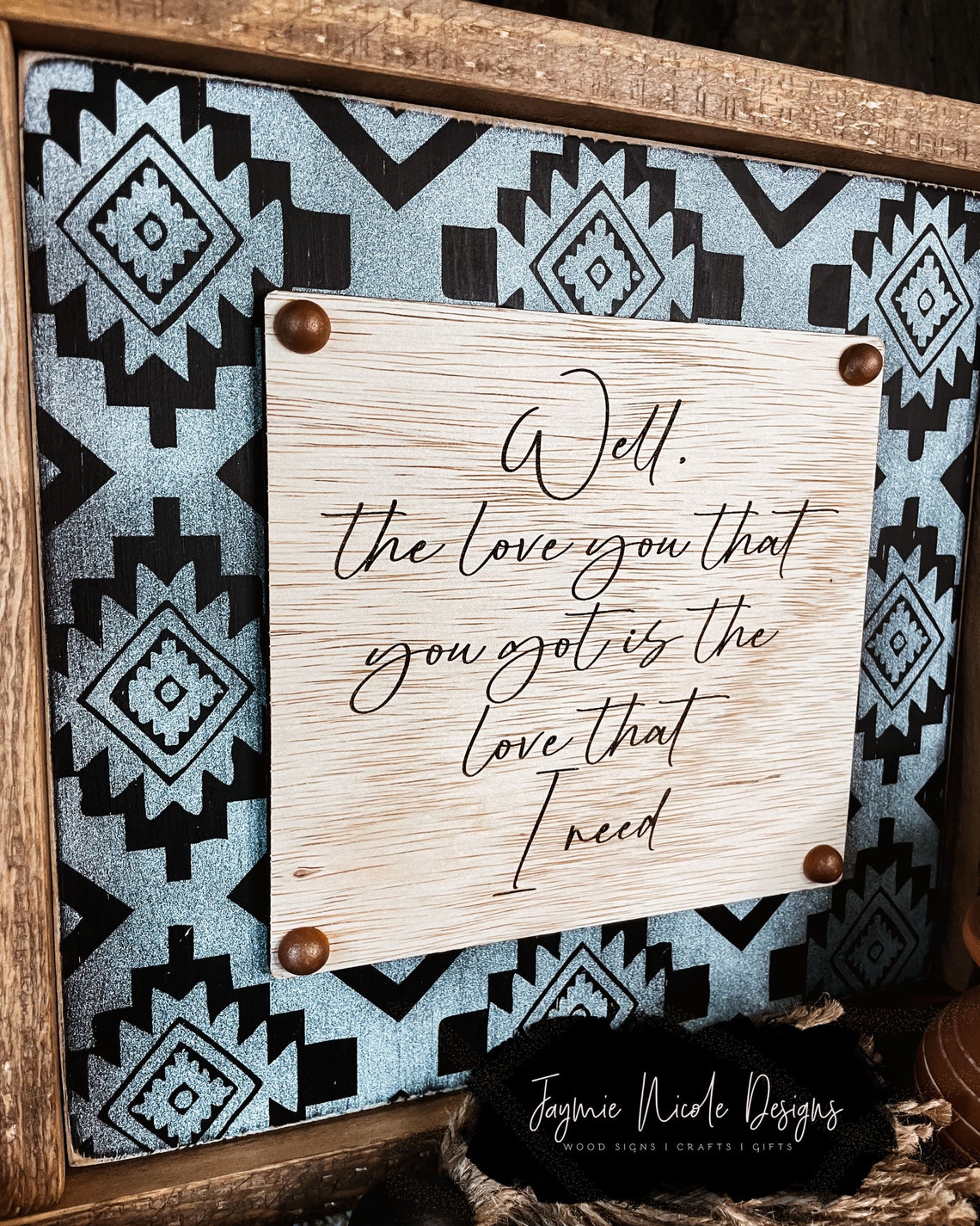 Zach Bryan Hope Again Lyric Aztec Sign - Etsy