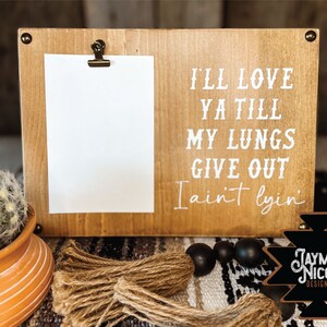 Country Music Lyric Picture Frame - Etsy