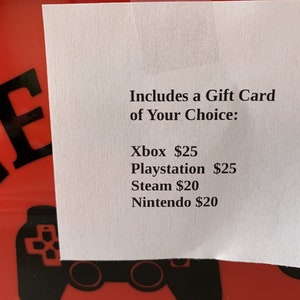 Personalized Gamer Gift Basket With Gift Card Color Changing - Etsy