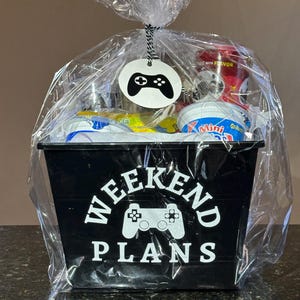 Personalized Gamer Gift Basket With Gift Card, Insulated Tumbler and ...