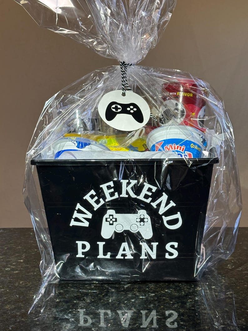 Personalized Gamer Gift or Easter Basket With Gift Card, Insulated ...