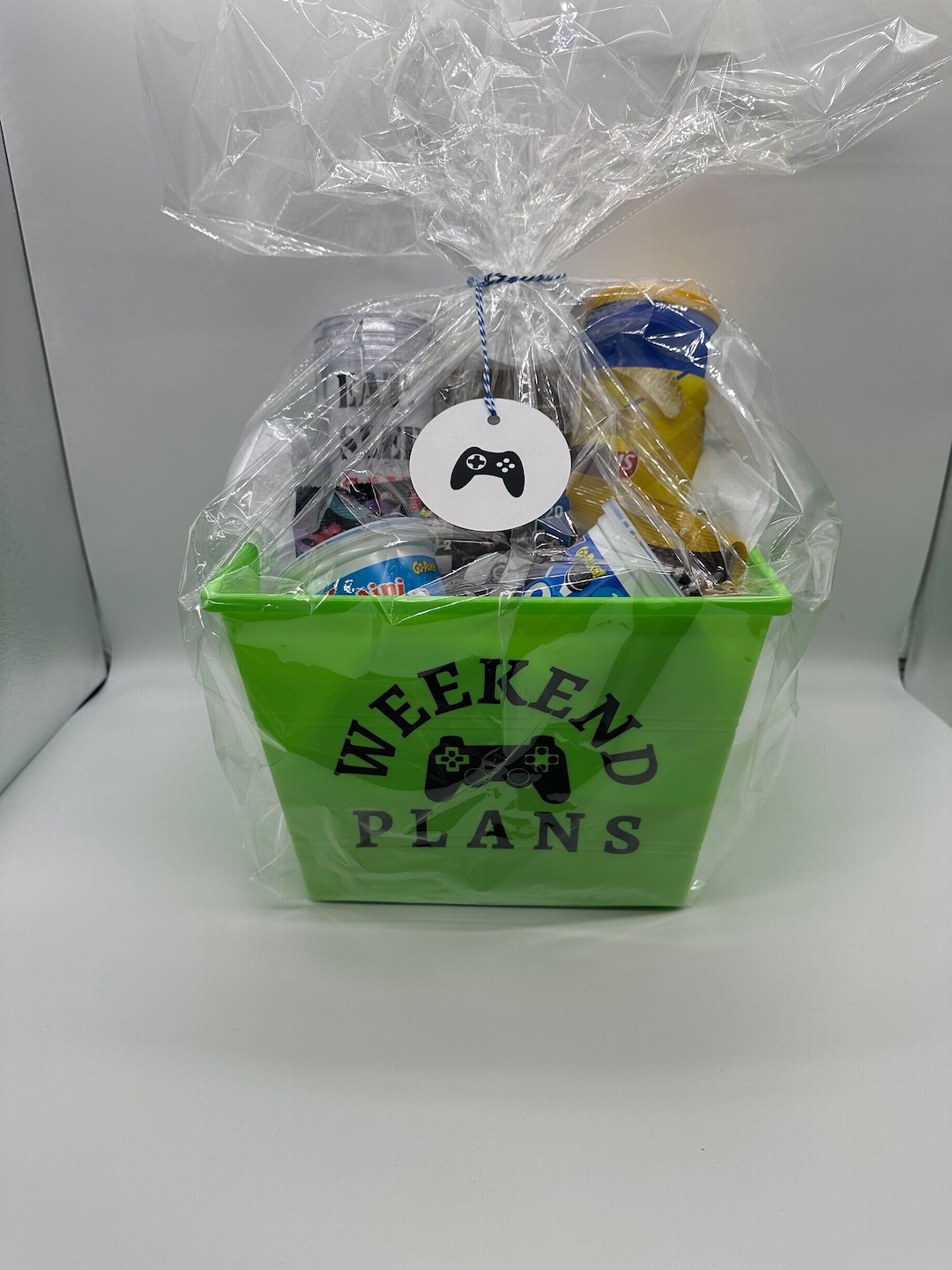 Personalized Gamer Gift Basket With Gift Card, Insulated Tumbler and ...