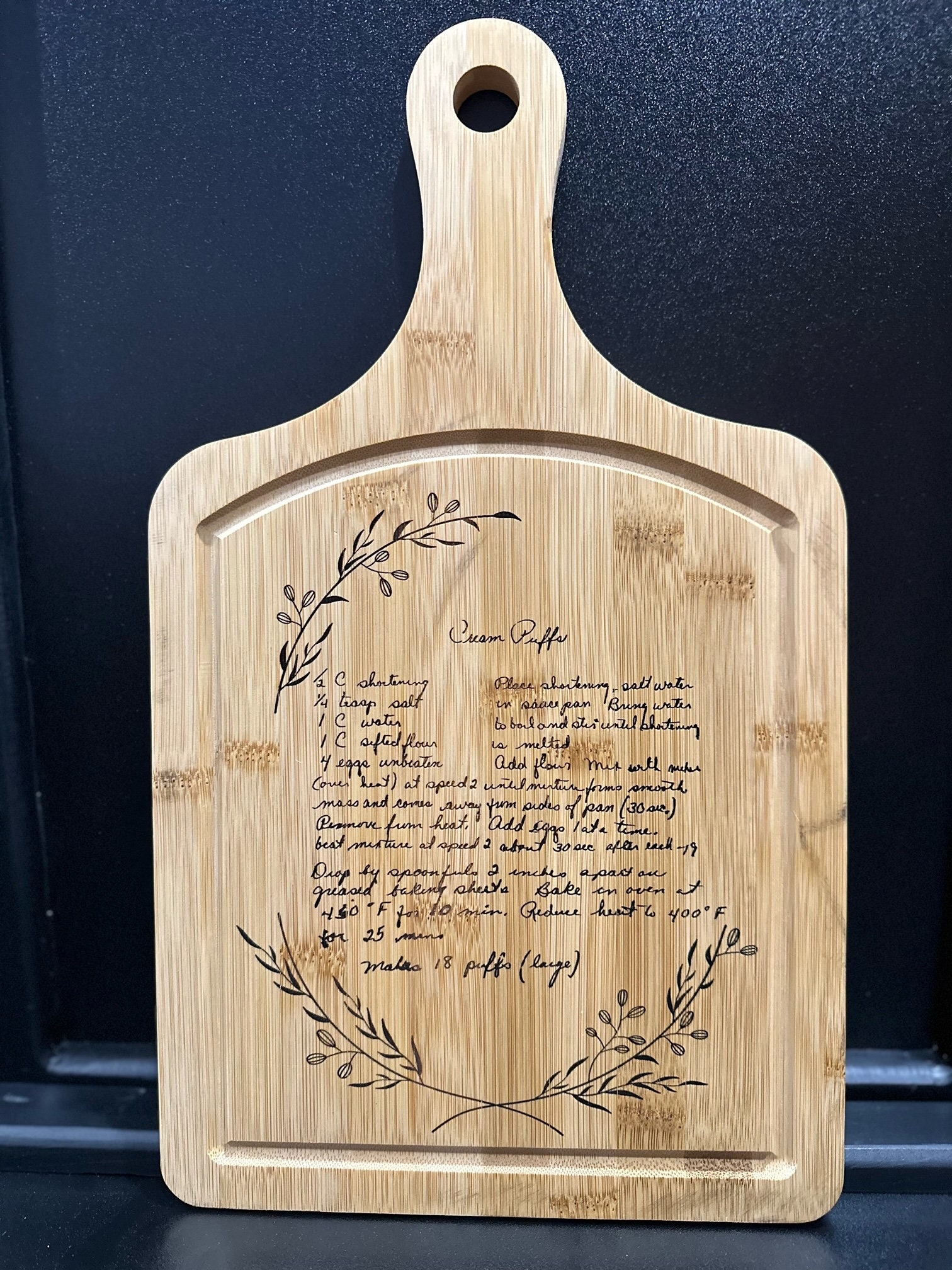 Handwritten Heirloom Recipe Board- Engrave a Handwritten Recipe on a ...