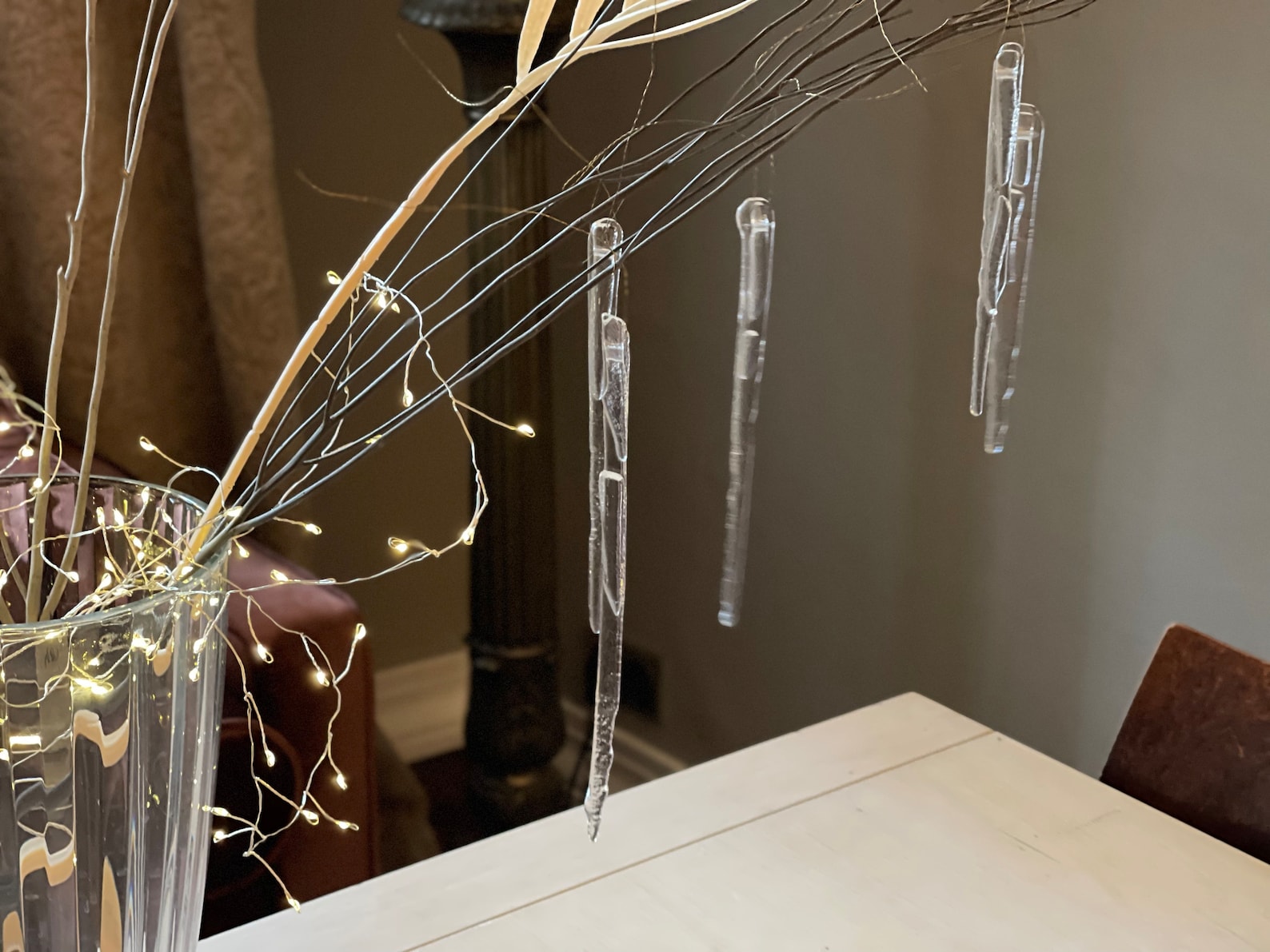 Handmade Clear Crystal Glass Icicle Christmas Ornaments for Christmas ...