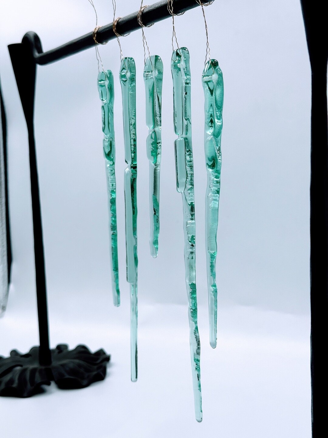 Handmade Crystal Glass Icicle Christmas Ornaments for Christmas Trees ...