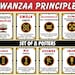 Kwaanza Principals Posters Set of 8 - the 7 Principles of Kwanzaa ...