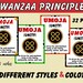 Kwaanza Principals Posters Set of 8 - the 7 Principles of Kwanzaa ...