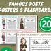 Famous Poets Flash Cards, Famous Poets Bulletin Board Posters and Cards ...