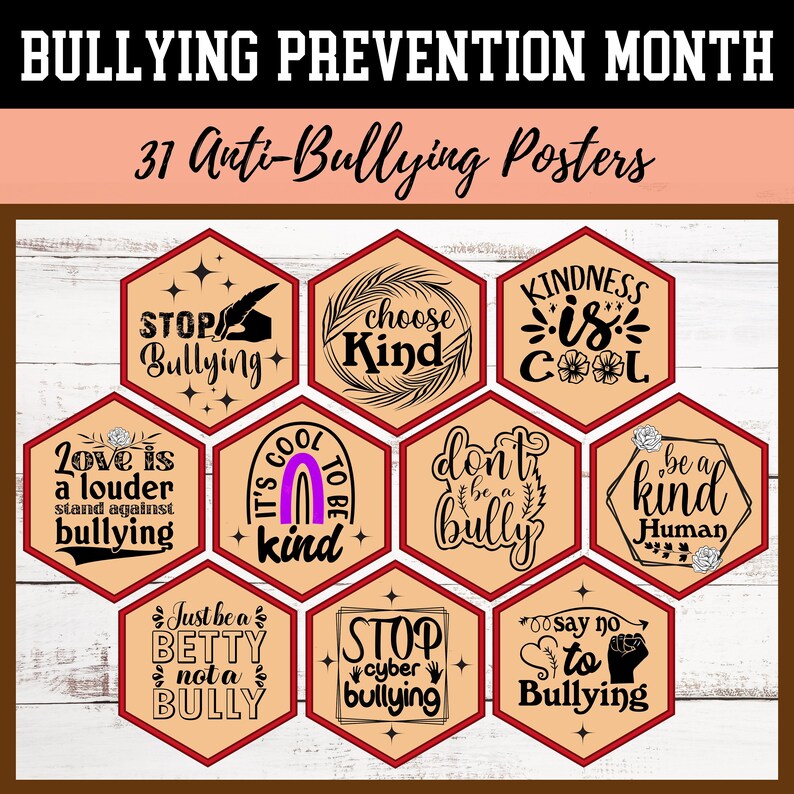 National Bullying Prevention Month Bulletin Board BUNDLE - Anti ...