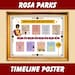 Rosa Parks Timeline Poster rosa Parks Bulletin Board Idea classroom ...