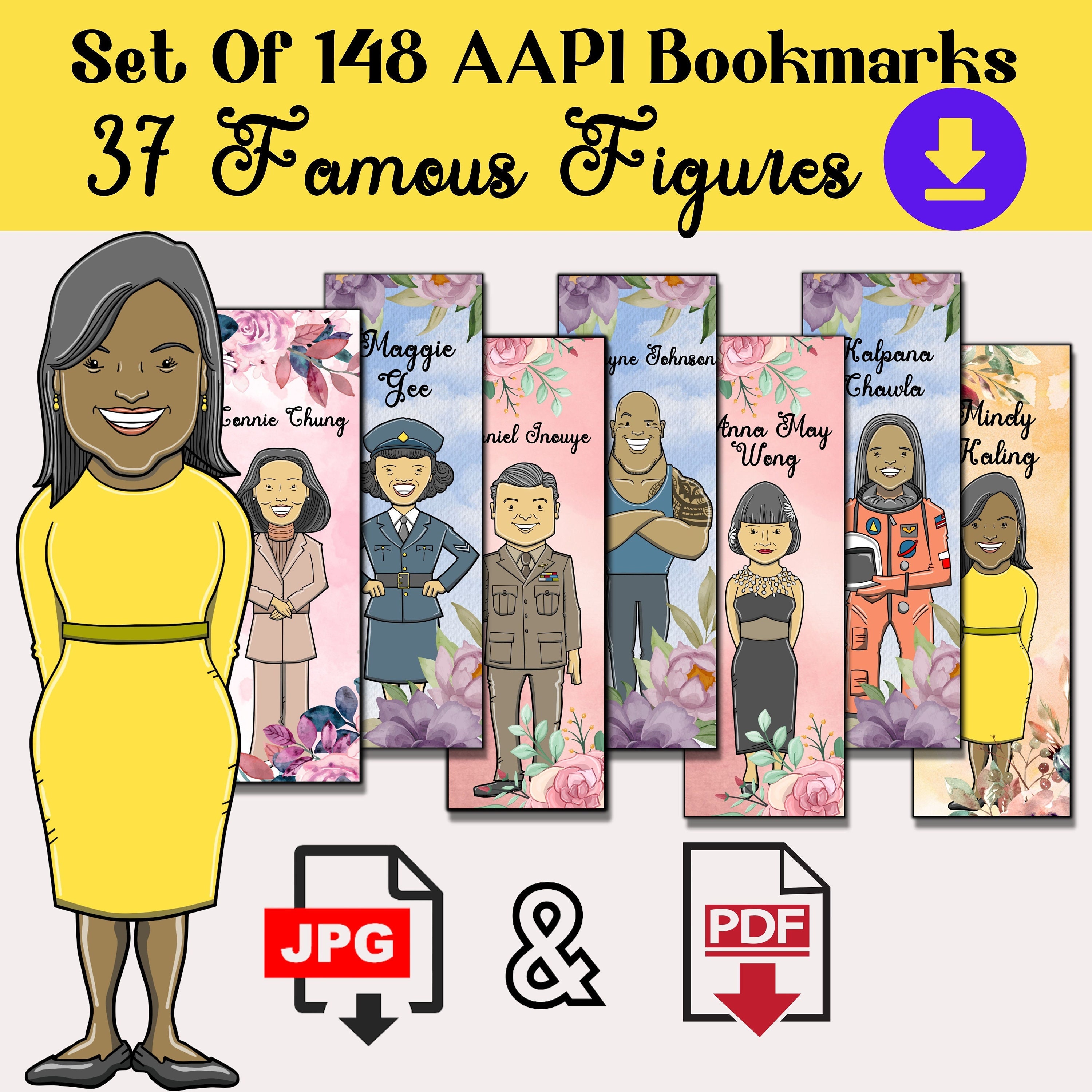 Asian American & Pacific Islanders Heritage Month Bookmarks, AAPI ...