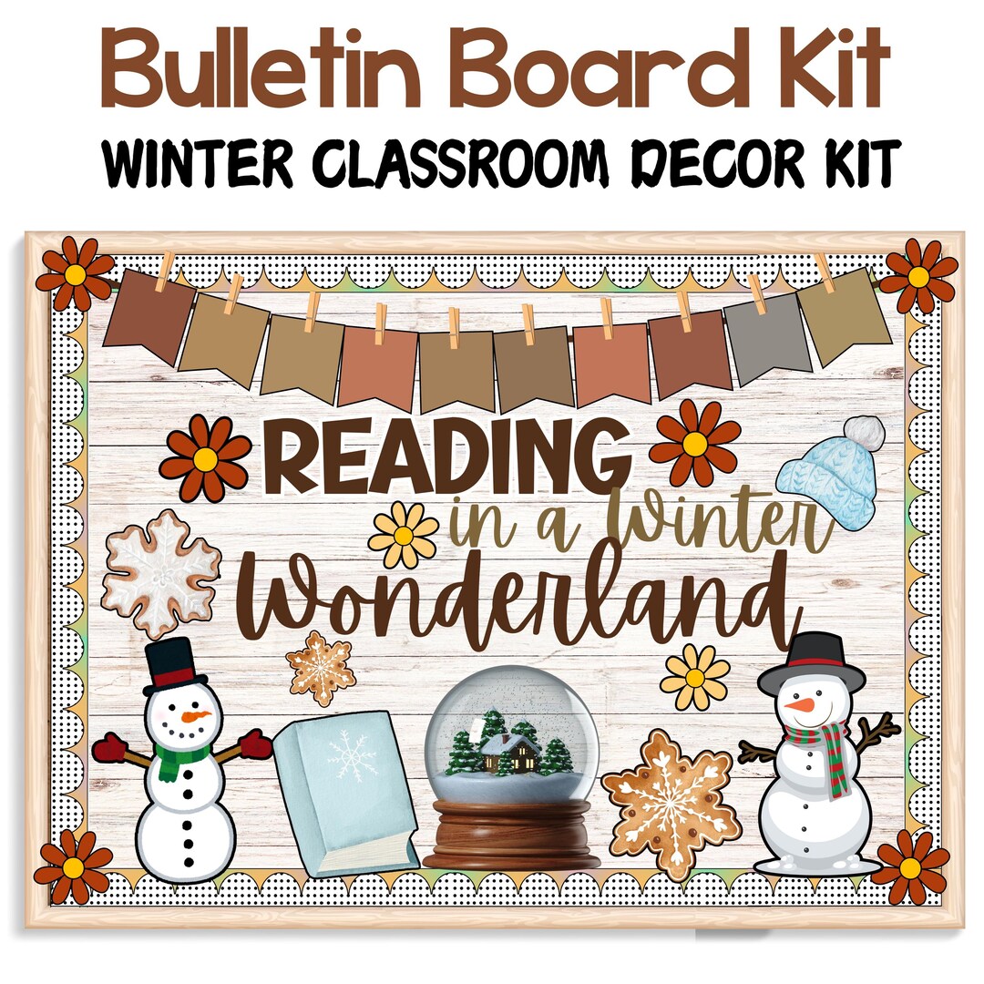 Winter Bulletin Board Kit, Holiday Season Theme, Seasonal Classroom ...