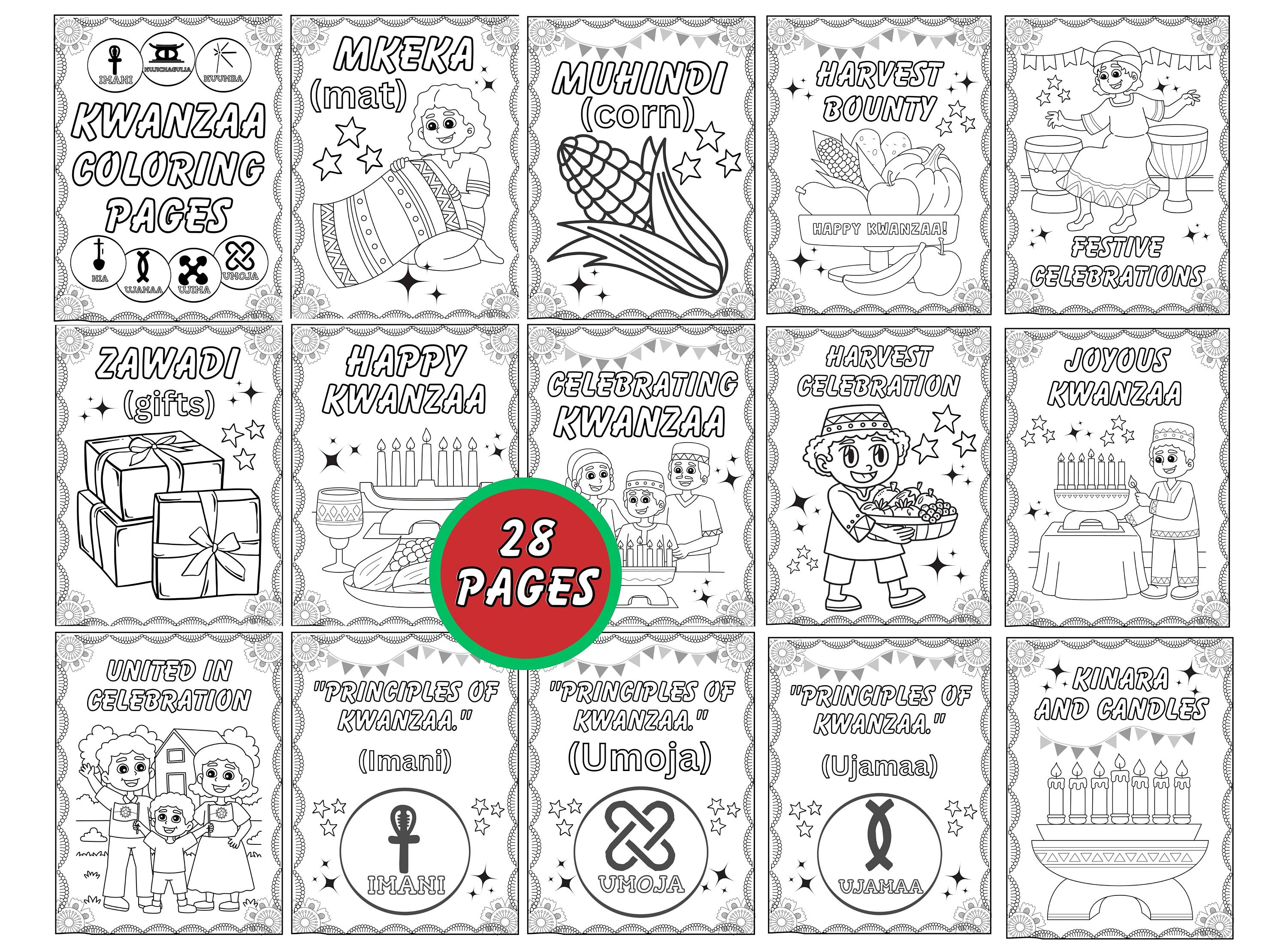 Kwanzaa Principles Activities & Bulletin Board Set Bundle-posters ...