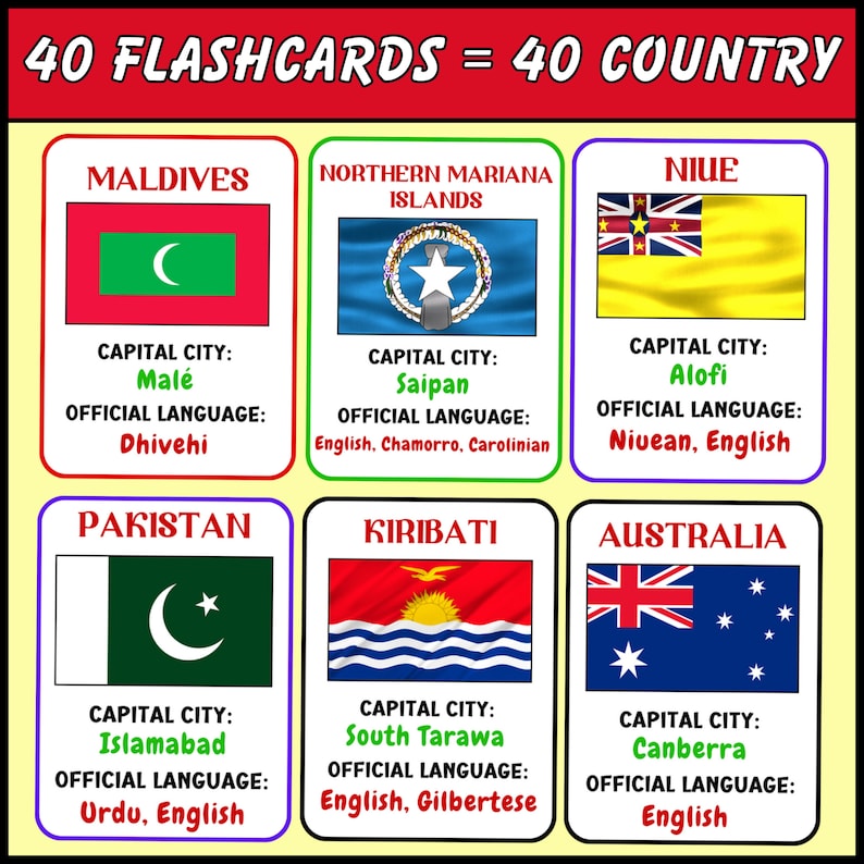 Printable Asian American & Pacific Islander Heritage Month Countries ...