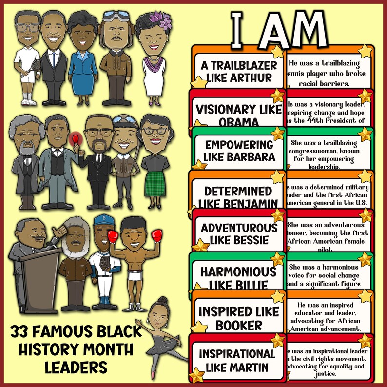 Black History Month I AM Bulletin Board Interactive - Classroom ...