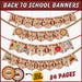Welcome Back to School Bunting Banners Customizable Printable Classroom ...