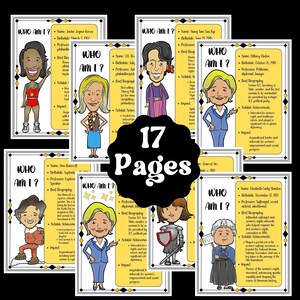 Printable Women's History Month Biography Bulletin Board | Famous Women in History Posters ...