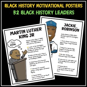 Black History Month Bulletin Board - Interactive Biography Posters - 32 ...