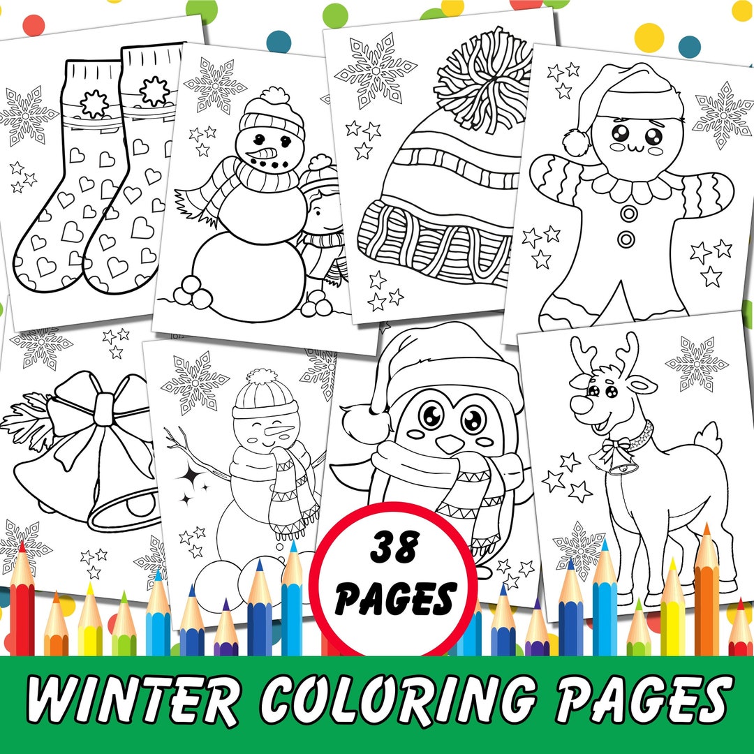 Winter Coloring Pages, Kids Winter Coloring Pages, Winter Coloring ...