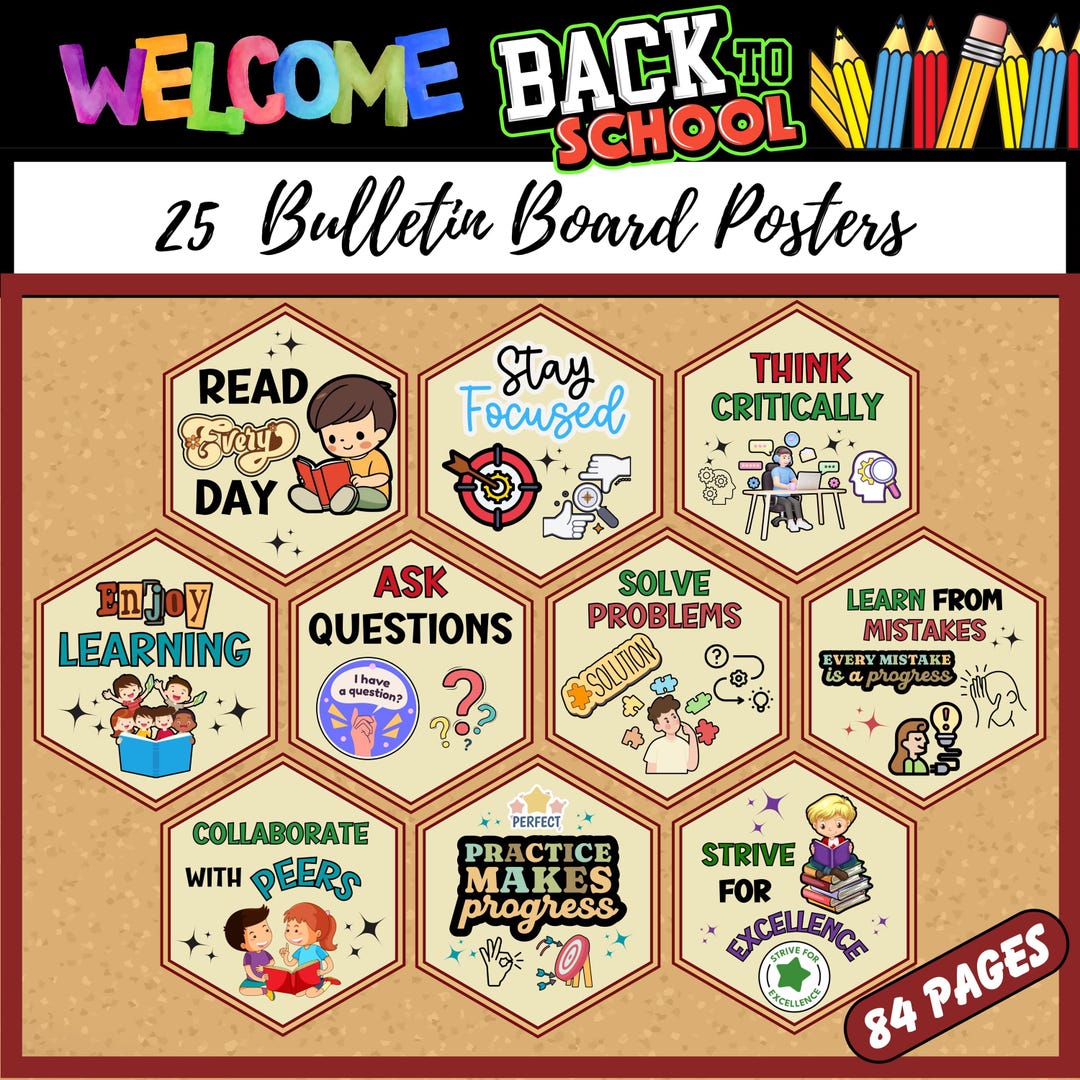 Printable Back to School Affirmation Bulletin Board Posters |positive ...