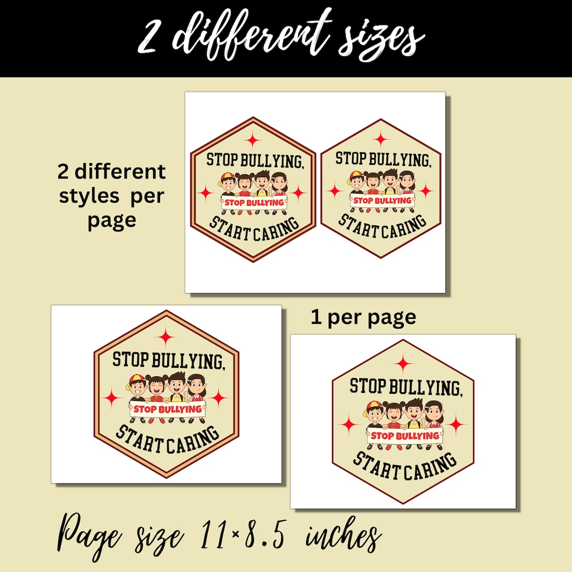 National Bullying Prevention Month Bulletin Board Set-25 Anti Bullying ...