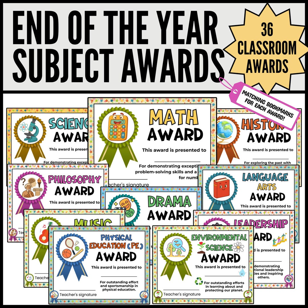 Funny End of Year Student Awards | Student Achievement Certificates for ...