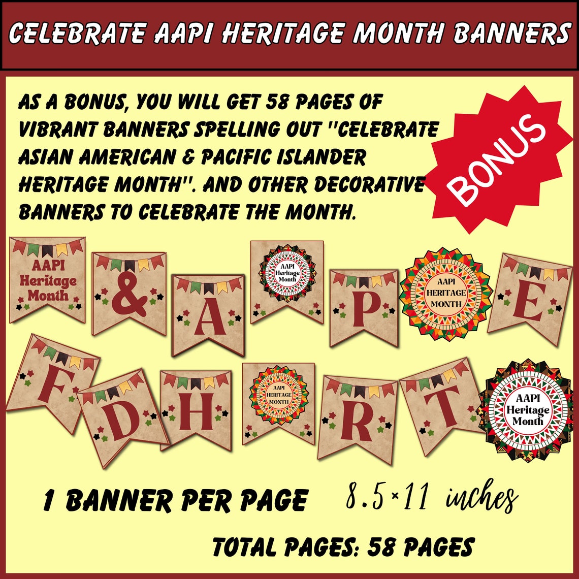 AAPI Heritage Month Printable Biography Posters Inspiring Leaders for ...