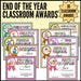 Editable & Printable End of Year Classroom Awards and Bookmarks ...