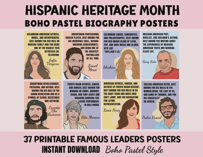 Hispanic Heritage Month Big Bundle – 70% OFF | 20+ Products, 800+ Pages ...