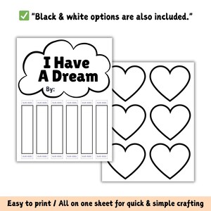 Martin Luther King Craft, Black History Month, MLK Day Activity for ...