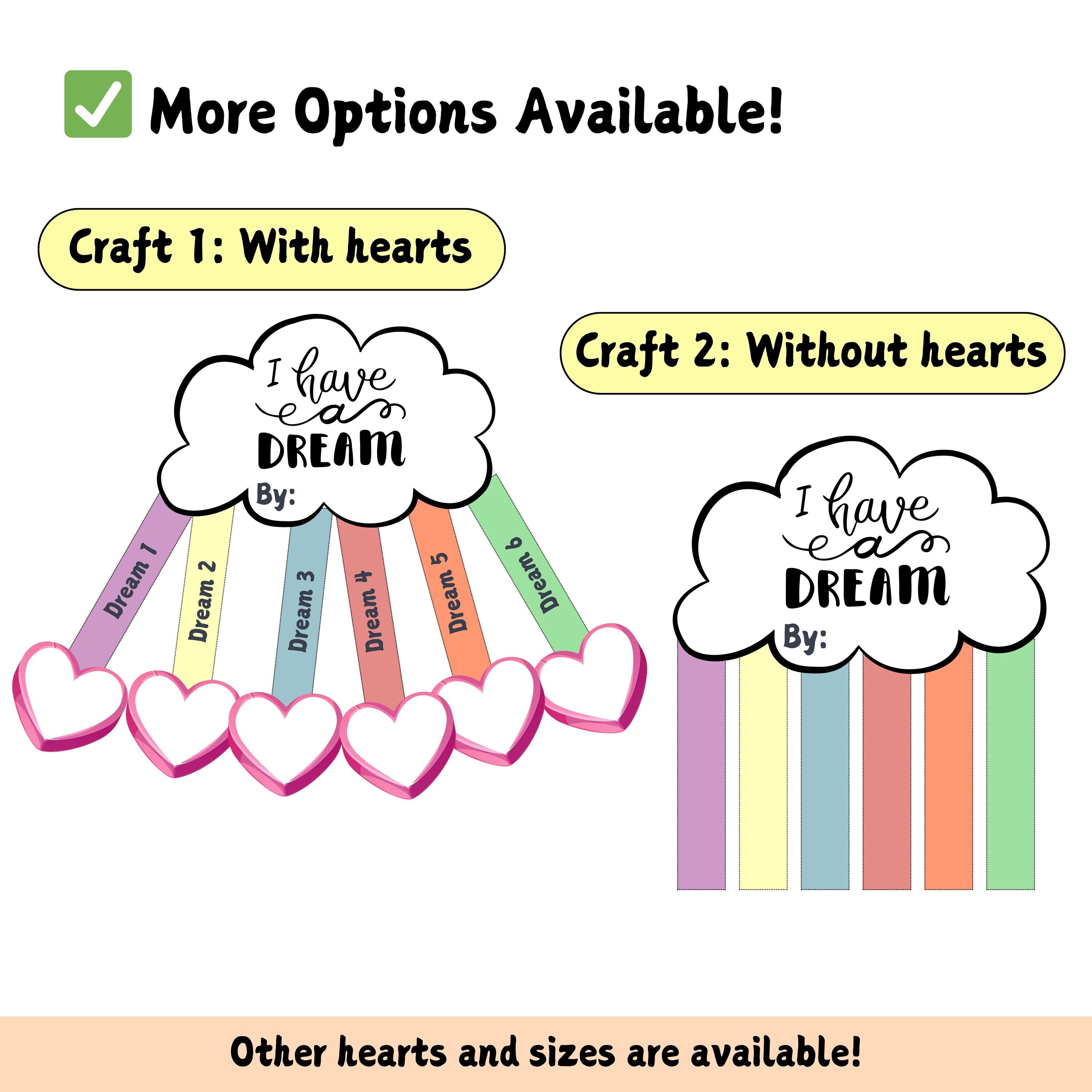 Martin Luther King Craft, Black History Month, MLK Day Activity for ...