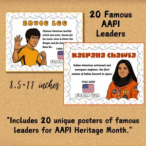 AAPI Heritage Month Biography Bulletin Board – Educational Posters ...