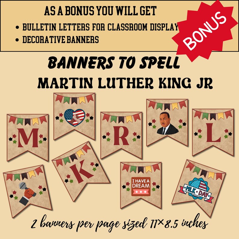Martin Luther King JR Timeline Bulletin Board Kit|a Child's Project ...