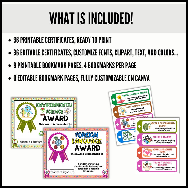 Funny End of Year Student Awards | Student Achievement Certificates for ...