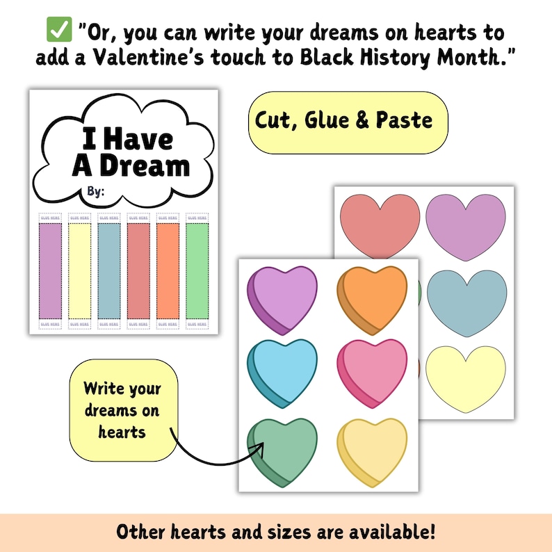 Martin Luther King Craft, Black History Month, MLK Day Activity for ...