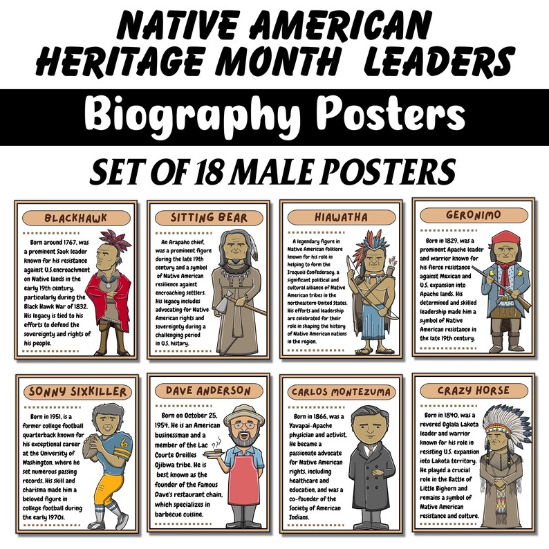 Native American Heritage Month Notable Indigenous Native American ...