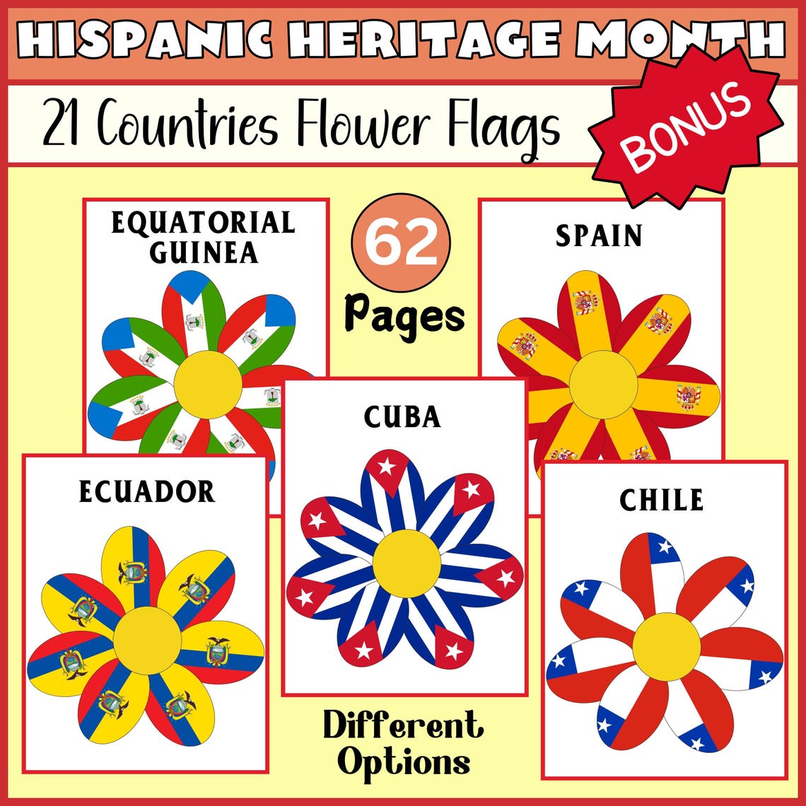 Hispanic Heritage Month Classroom Bulletin Board Set, 37 Iconic Figures ...